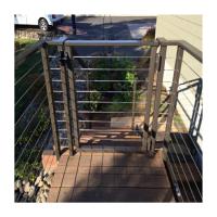 China Farmhouse porch railing cable fence cost electric fence wire for sale