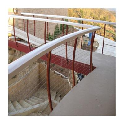 China Front porch handrail cable handrails for stairs tensile wire fence for sale
