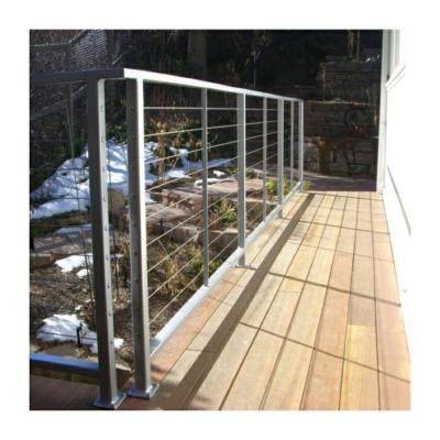 China Diy porch railing metal and cable stair railing price of wire fencing for sale
