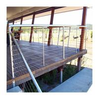 China Diy porch railing metal and cable stair railing price of wire fencing for sale