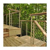 China Porch stair railing steel cable banister fence with wire for sale