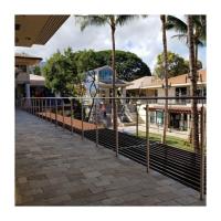 China Aluminum porch railing stairs cable railing systems wire and fence for sale