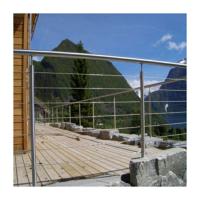 China Porch handrails stainless cable fence white wire fence for sale