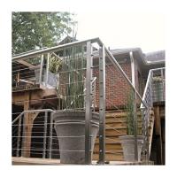 China Railings for porches and decks stainless steel cable railing parts farm fencing wire prices for sale