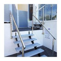 China Aluminum porch railing installers near me steel cable handrail cedar wire fence for sale
