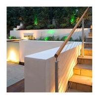 China Cost to install vinyl porch railing stainless steel cable stair railing backyard wire fence for sale