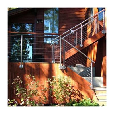 China Decorative porch railing panels stair cable railing system 5 foot wire fence for sale