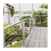 China Porch rail balusters cable porch railing system simple wire fence for sale