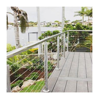 China Porch rail balusters cable porch railing system simple wire fence for sale