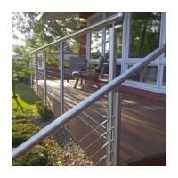 China Cost of porch railing steel and cable railing small wire fence panels for sale