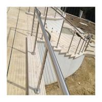 China Cost of porch railing steel and cable railing small wire fence panels for sale