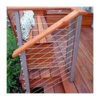 China Cost of porch railing steel and cable railing small wire fence panels for sale