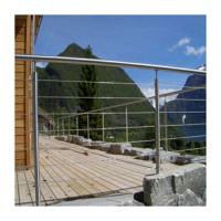 China Vinyl porch railing and posts cable railing systems residential wire fence construction for sale
