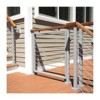 China Porch privacy fence steel cable railing kit bull wire fence cost for sale