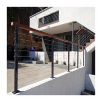 China Cost to install porch railing cable stair railing indoor installing hog wire fence for sale