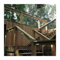 China Cost to install porch railing cable stair railing indoor installing hog wire fence for sale