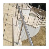 China Metal railings for porch deck cable system barbed wire fence construction for sale