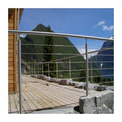 China Railings for porch stainless railing threaded wire rope cable clip page wire fence cost for sale