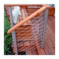 China Railings for porch stainless railing threaded wire rope cable clip page wire fence cost for sale