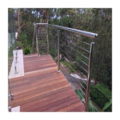 China Classic porch railing easy install park garden wire cable railing 6 foot wire fence panels for sale