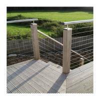 China Classic porch railing easy install park garden wire cable railing 6 foot wire fence panels for sale