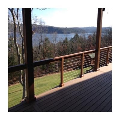 China Stainless steel deck railing how to install cable railing on deck building a hog wire fence for sale