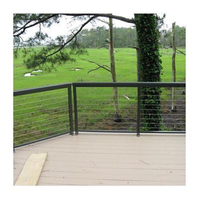 China Build a deck gate cable deck railing diy post and wire fence cost for sale