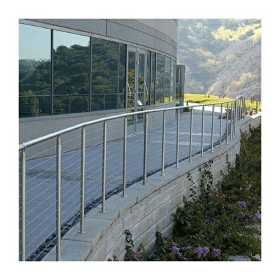 China Glass railing system for decks tension cable system barbed wire fence installation for sale