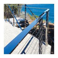 China Glass railing system for decks tension cable system barbed wire fence installation for sale