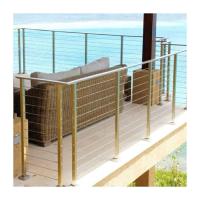 China Lattice deck railing high tension cable bob wire fence for sale