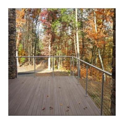 China Aluminum deck balusters cable railing hardware suppliers black hog wire fence for sale