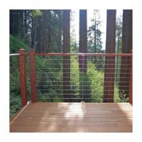 China Decking banister horizontal cable railing hog wire fence roll for sale