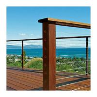 China Decking banister horizontal cable railing hog wire fence roll for sale