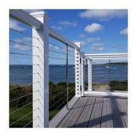 China Wrought iron deck railing cable rail fence framed wire fence for sale