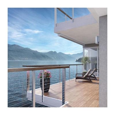 China Deck railing options cable railing parts bull wire fence for sale