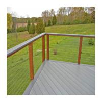 China Building a deck railing metal cable railing page wire fence for sale