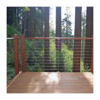 China Deck rail system cable guardrail hog wire fence cost for sale