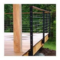China Deck rail system cable guardrail hog wire fence cost for sale