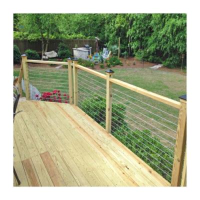 China Hog wire deck railing stainless steel cable railing systems metal wire fence for sale