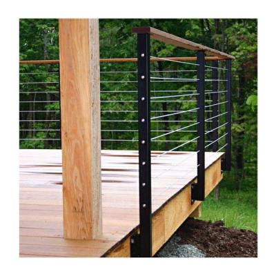 China Deck stair railing cable wire fence wire rope safety fence for sale