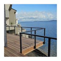 China Aluminum deck railing cable stair railing stainless steel post and wire fence for sale