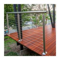 China Metal deck railing cable railing systems stainless steel wire rope fence for sale