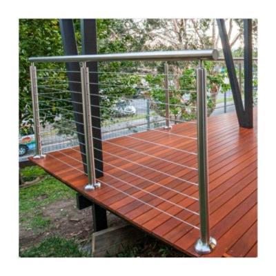 China Metal deck railing cable railing systems stainless steel wire rope fence for sale
