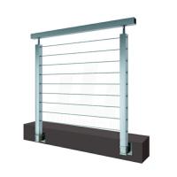 China Rope balustrade cable fittings stainless wire balustrade fence for sale