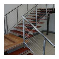 China Metal stair railings outdoor architectural cable railing 8 foot woven wire fence for sale