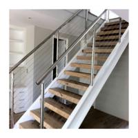 China Metal stair railings outdoor architectural cable railing 8 foot woven wire fence for sale