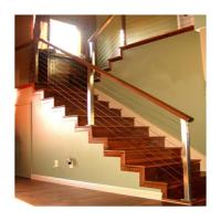 China Metal stair railings outdoor architectural cable railing 8 foot woven wire fence for sale