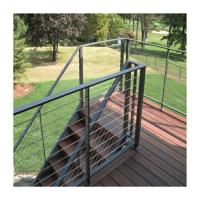 China Fiberglass porch railings horizontal cable deck railing 6 foot woven wire fence for sale