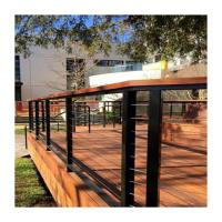 China Craftsman style porch railings deck designs with cable railing wire fencing supplies for sale