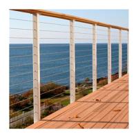 China White deck railing steel cable fence wire fence designs for sale